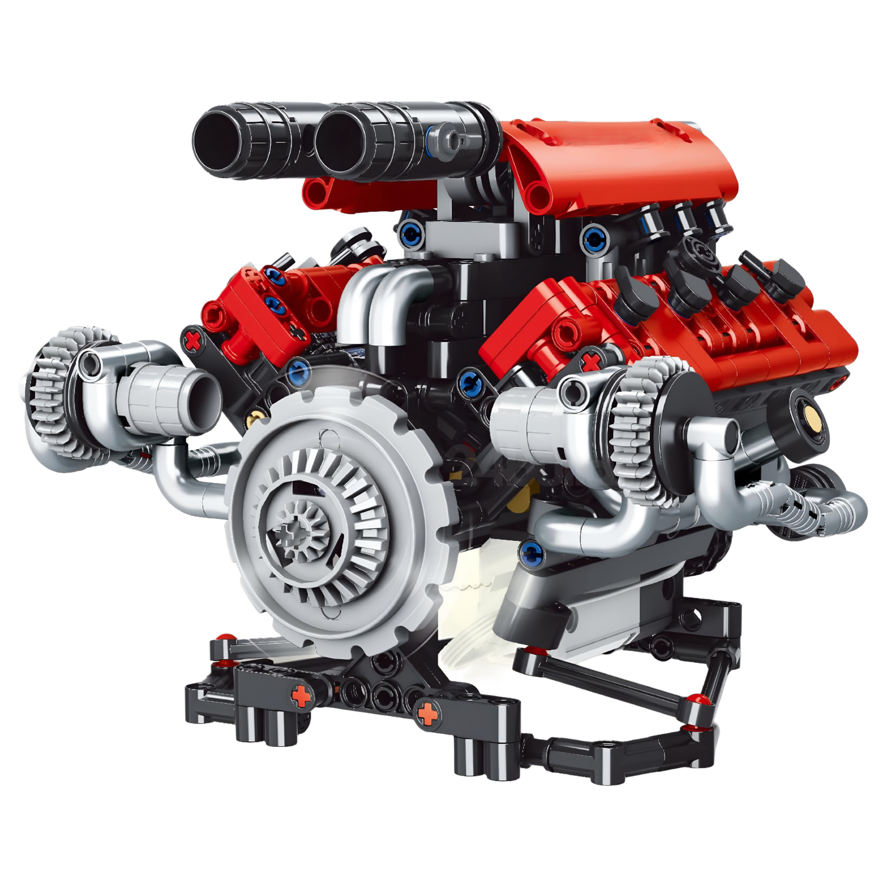 Motorized V8 Engine - MOC Building Kit - 664 Pcs