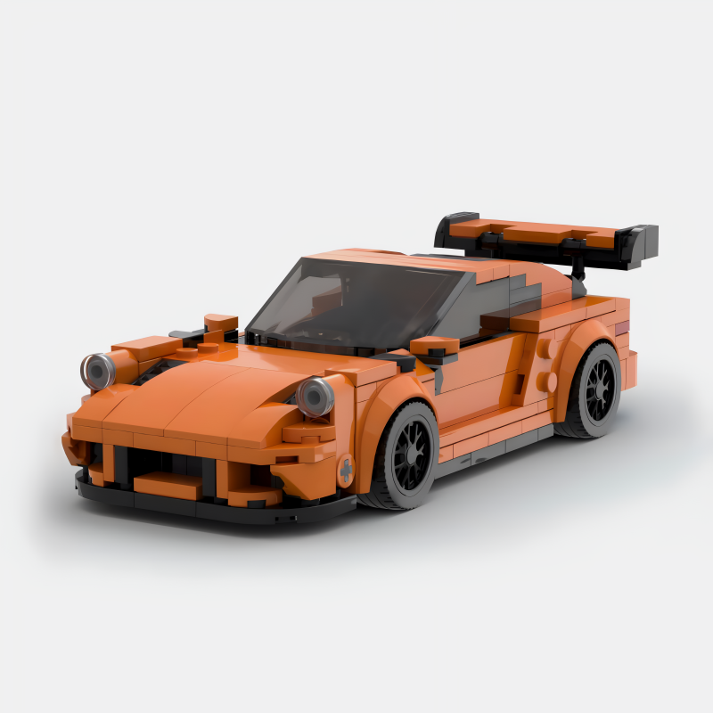 Porsche GT3 | Orange - MOC Building Kit